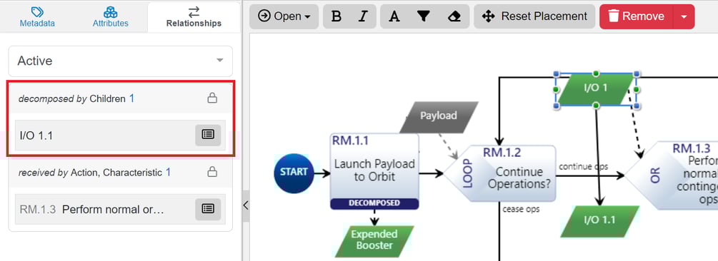 Action Diagram Modifications & Settings